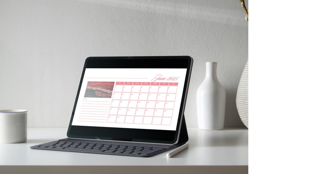 Fully Customizable & Printable Pink Minimalist 2025 Calendar - Etsy