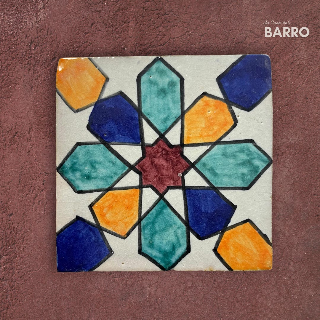 Artisan Moroccan Tiles Hand-painted Zellige Traditional Ceramic Wall ...