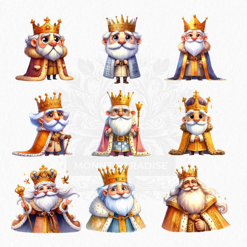 Fantasy Royal Kings PNG – Medieval Characters, Castle Art (digital ...
