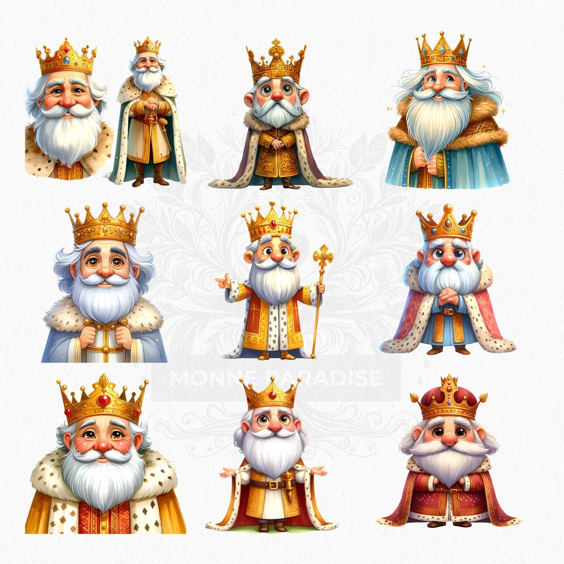Fantasy Royal Kings PNG – Medieval Characters, Castle Art (digital ...