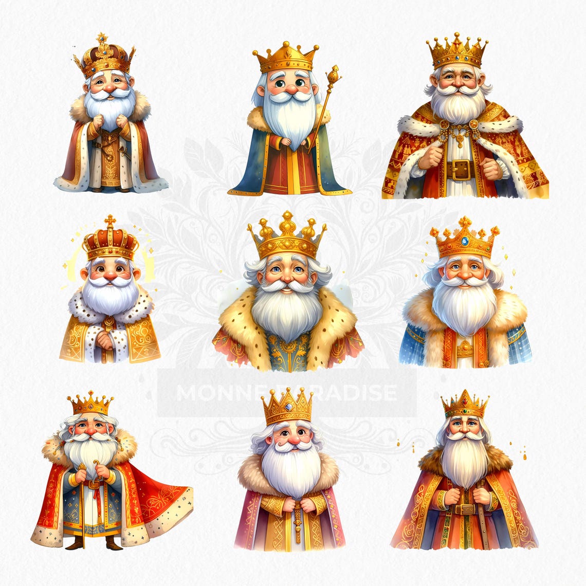Fantasy Royal Kings PNG – Medieval Characters, Castle Art (digital ...