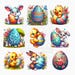 Easter Bunny, Eggs & Duck PNG - Spring, Easter Decor, Cute Rabbit ...