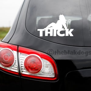 THICK Devil Fat Girl, Vinyl Sticker Car Window Decal, Chunky Mud Flap ...