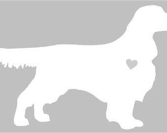 Field Spaniel Silhouette Vinyl Sticker Car Decal Personalized - Etsy