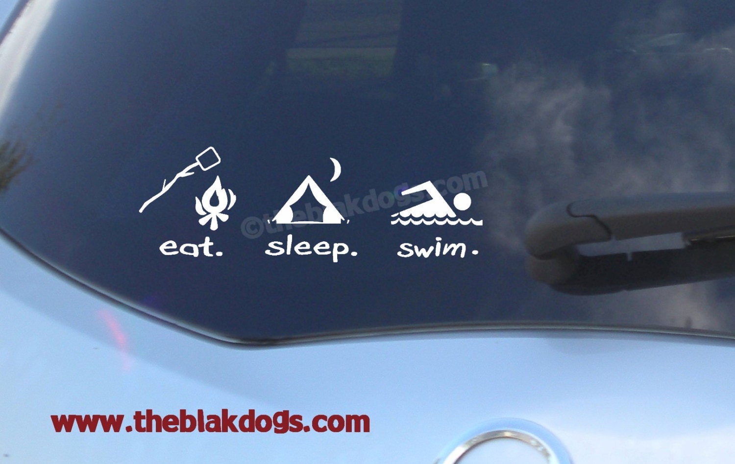 Eat Sleep Swim - Vinyl Sticker Car Decal - Etsy