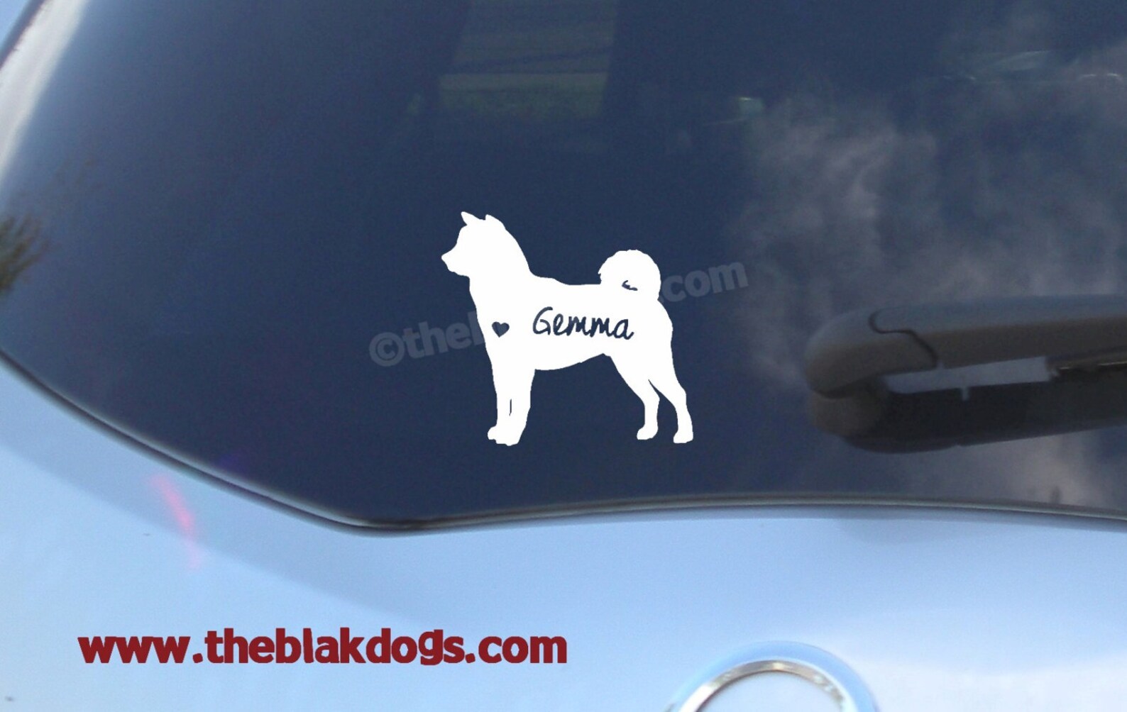 Shiba Inu Silhouette Vinyl Sticker Car Decal Personalized - Etsy