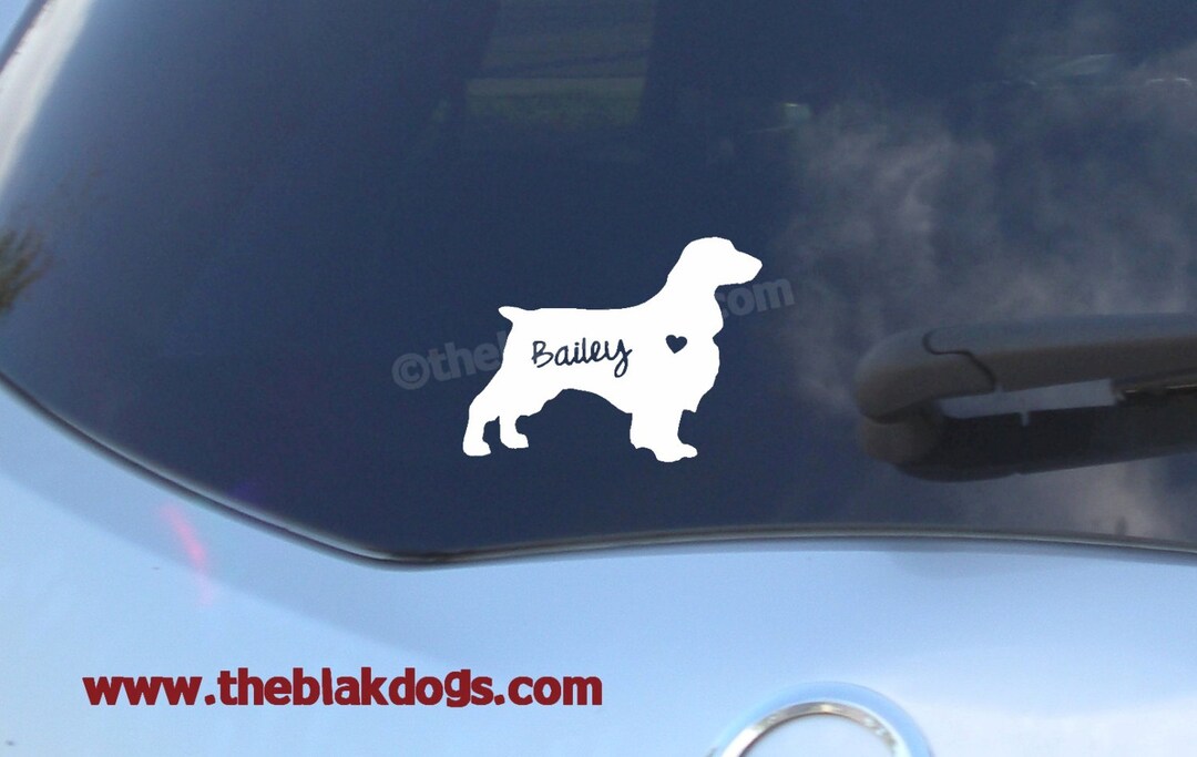 Field Spaniel Silhouette Vinyl Sticker Car Decal Personalized - Etsy