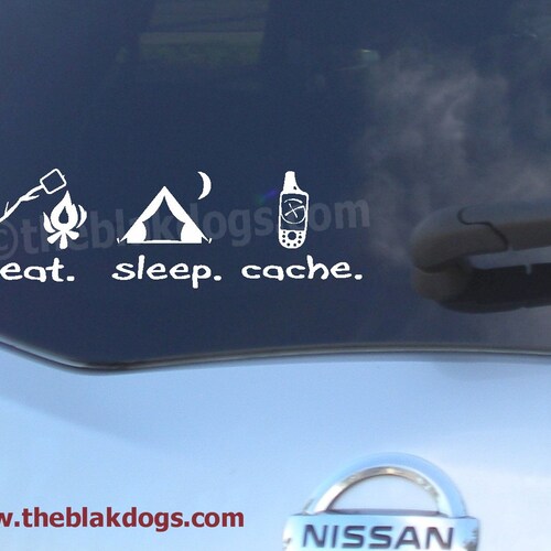 GPS Stick Figure Sticker Geocaching Sticker Vinyl Sticker | Etsy