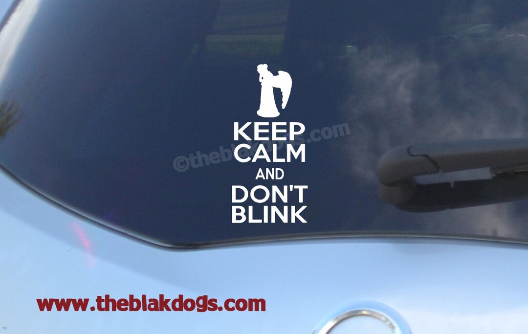 Keep Calm and Don't Blink Vinyl Sticker Car Decal - Etsy