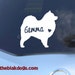 Samoyed Silhouette Vinyl Sticker Car Decal Personalized - Etsy