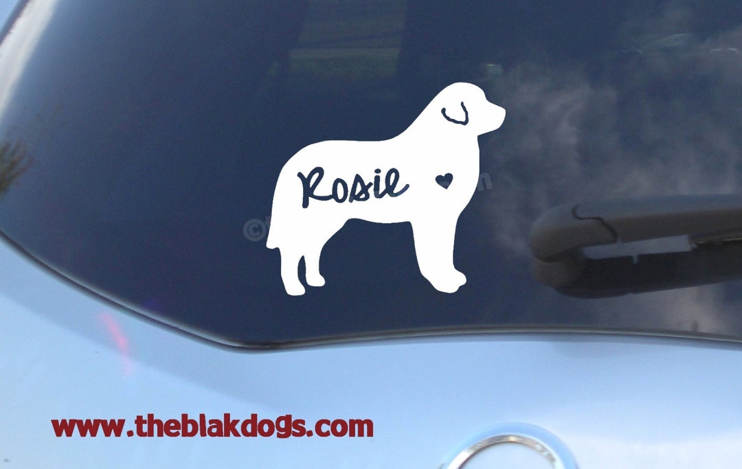 Great Pyrenees Silhouette Vinyl Sticker - Personalized Car Decal - Etsy