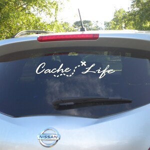 Cache Life, Vinyl Sticker, Car Decal, Geocaching Sticker, Gps Sticker ...
