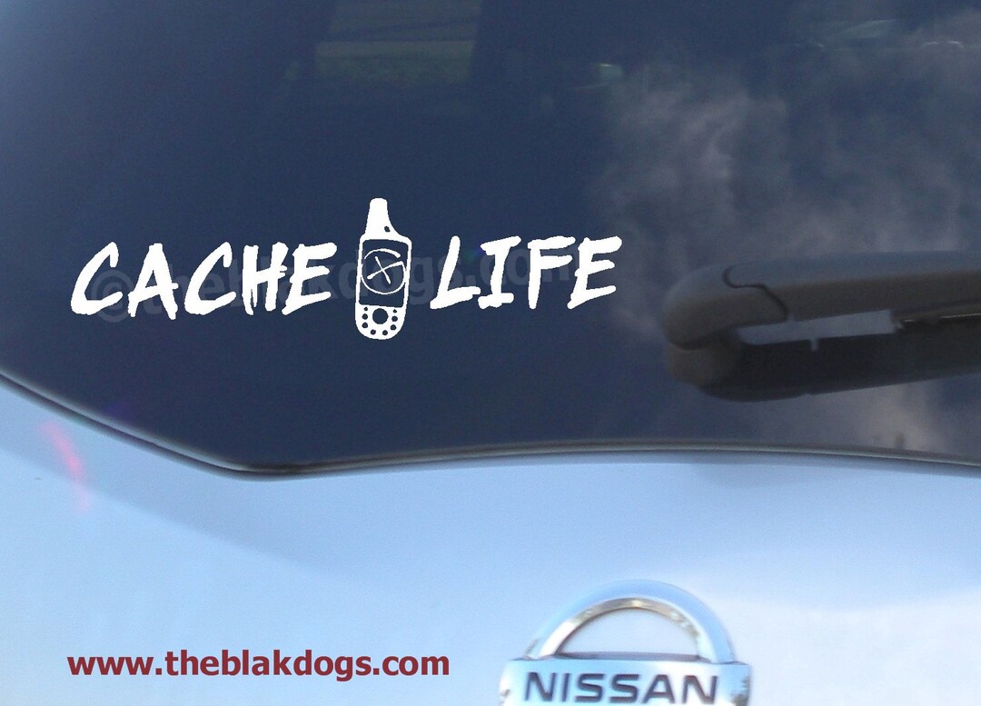 Cache Life, Vinyl Sticker, Car Decal, Geocaching Sticker, Gps Sticker ...