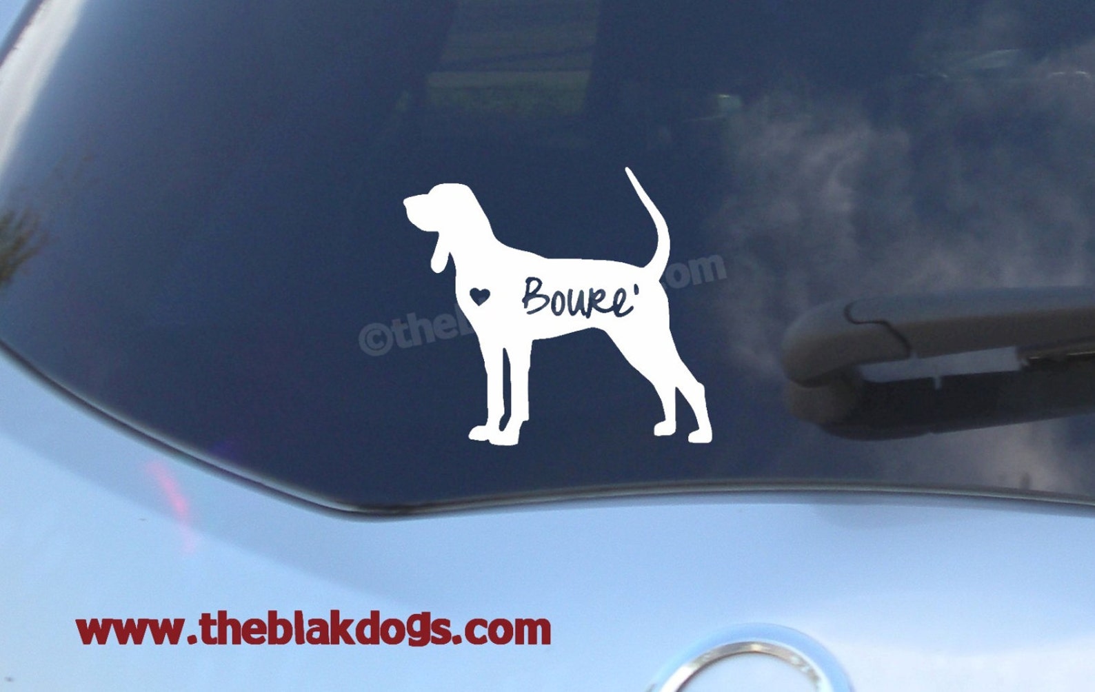 Coonhound Dog Silhouette Vinyl Sticker Car Decal Personalized - Etsy