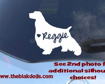 Springer Spaniel on Board Car Window Sticker English Dog Sign Decal V02 ...