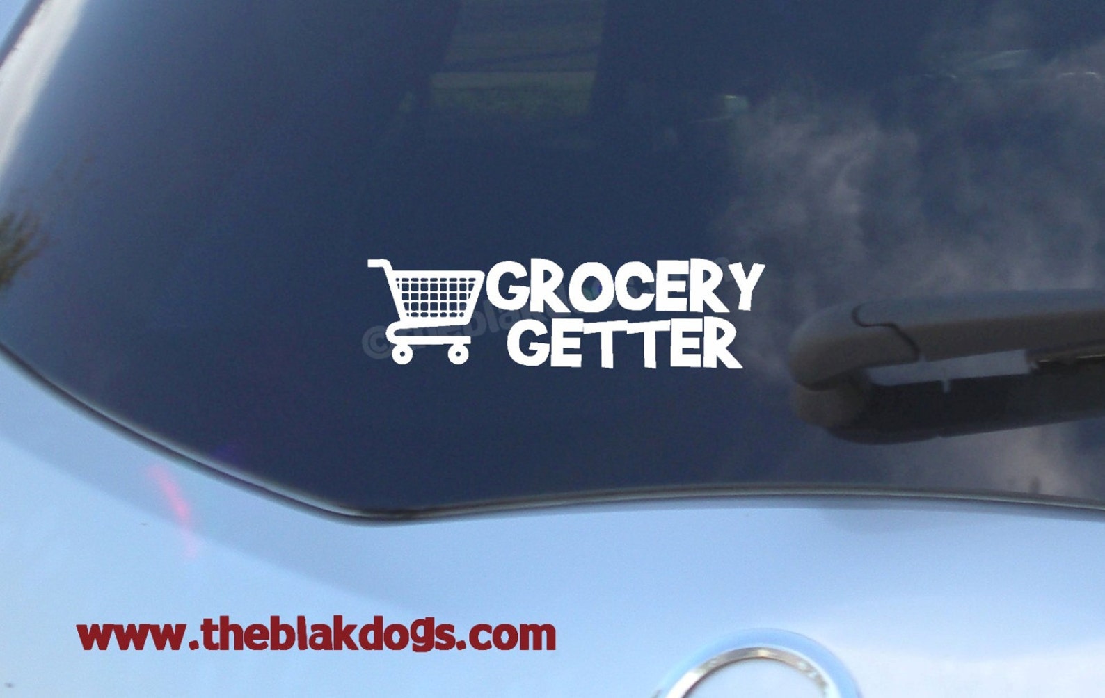Grocery Getter - Shopping Cart Vinyl Sticker Car Decal - Etsy