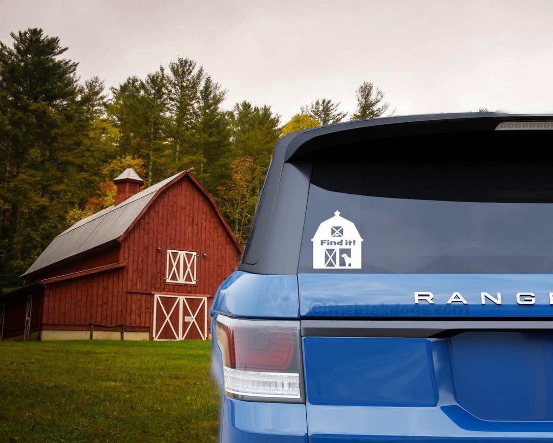 Barn Hunt Decal With Dog and Rat - Car Window Vinyl Sticker - Gift for ...