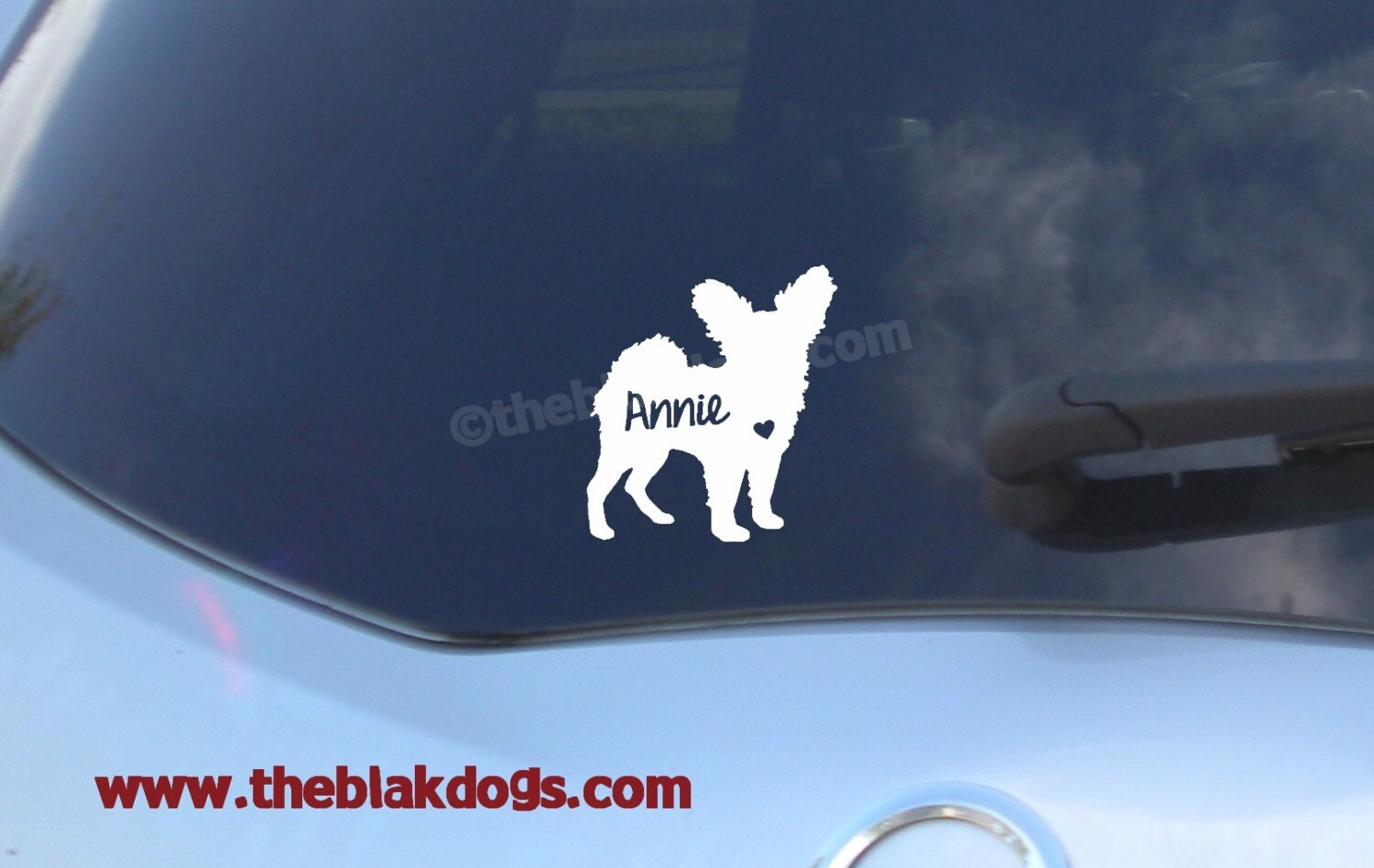 Papillon Silhouette Vinyl Sticker Car Decal Personalized | Etsy