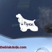 American English Cocker Spaniel Silhouette Vinyl Sticker Car Decal ...