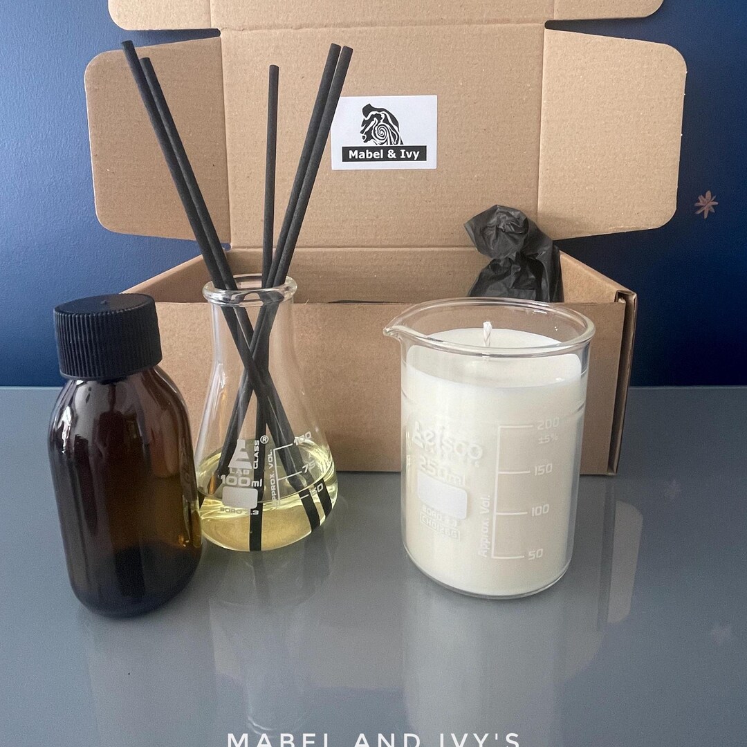 Lab Flask Conical Diffuser and Lab Beaker Science Jar Candle 250ml ...