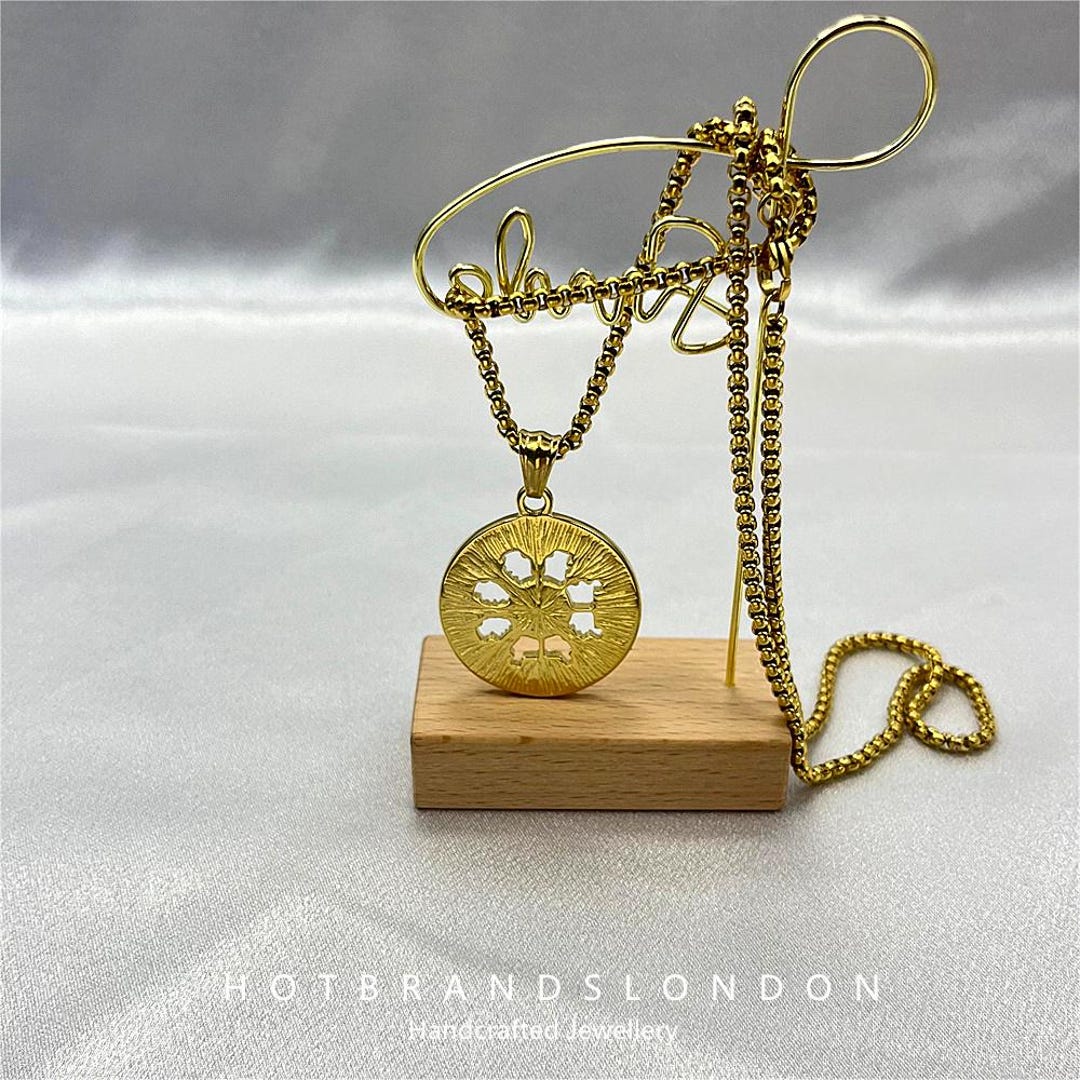 Viking Rune Retro Stainless Steel Pendant, Rune Alphabet Disc Necklace ...