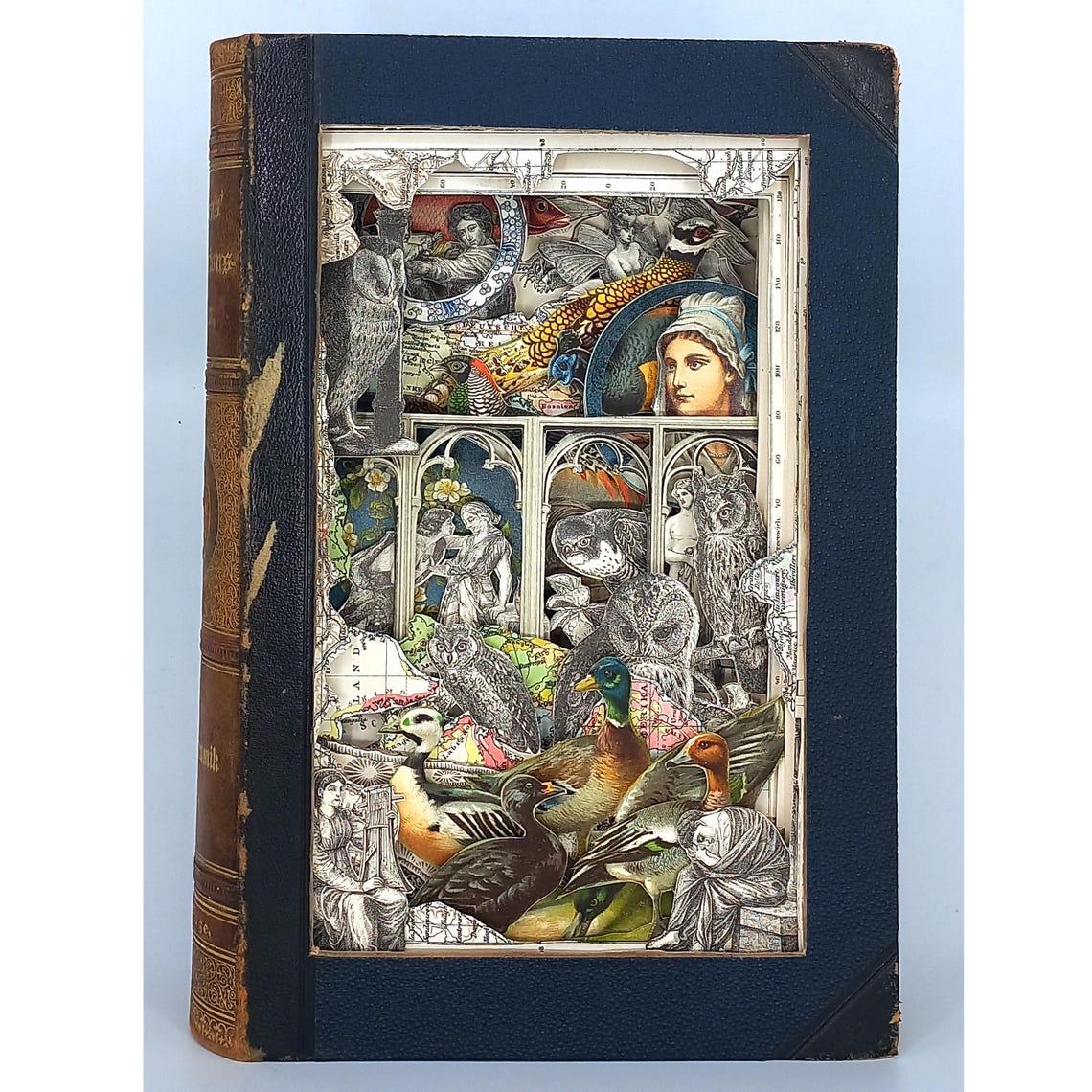 Alexander Korzer-robinson Book Sculpture: Brockhaus 6, 1897 - Etsy