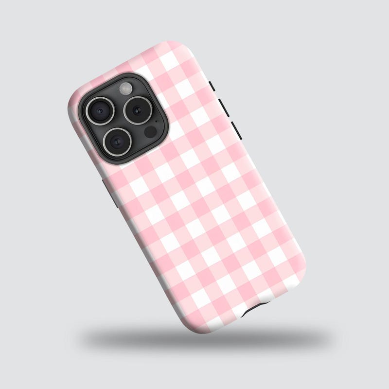 Plaid iPhone Case Pastel - Etsy UK