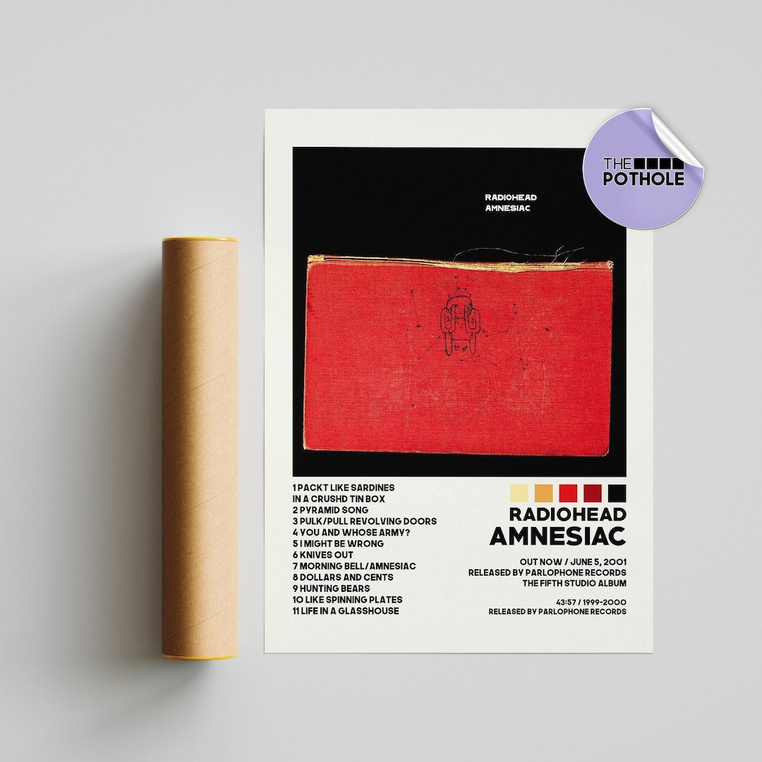 Radiohead Posters / Amnesiac Poster / Album Cover Poster, Print Wall ...