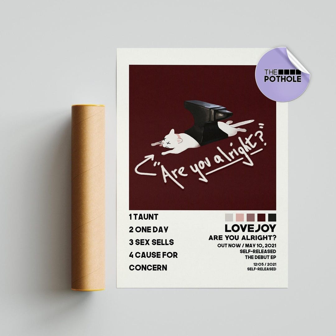 Lovejoy Posters / Are You Alright Poster / Album Cover Poster / Poster ...