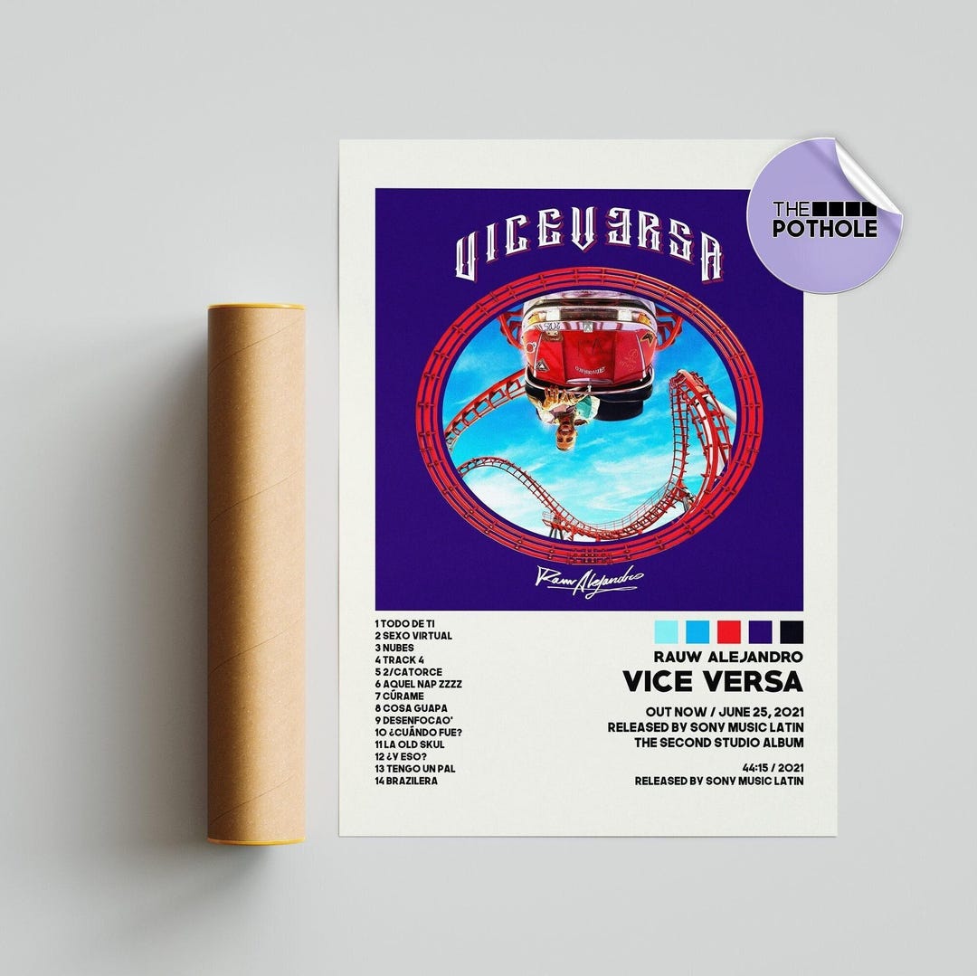 Rauw Alejandro Posters / VICE VERSA Poster, Tracklist Poster, Album ...