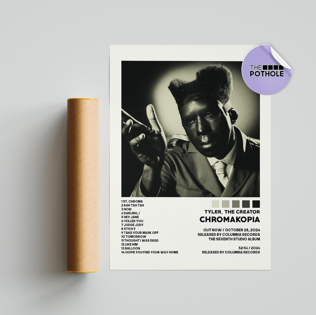 Tyler, the Creator Poster / Chromakopia Poster / Album Cover Poster ...