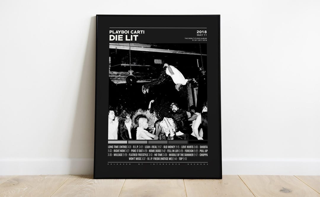 Playboi Carti Posters / Die Lit Poster, Tracklist Album Cover Poster ...