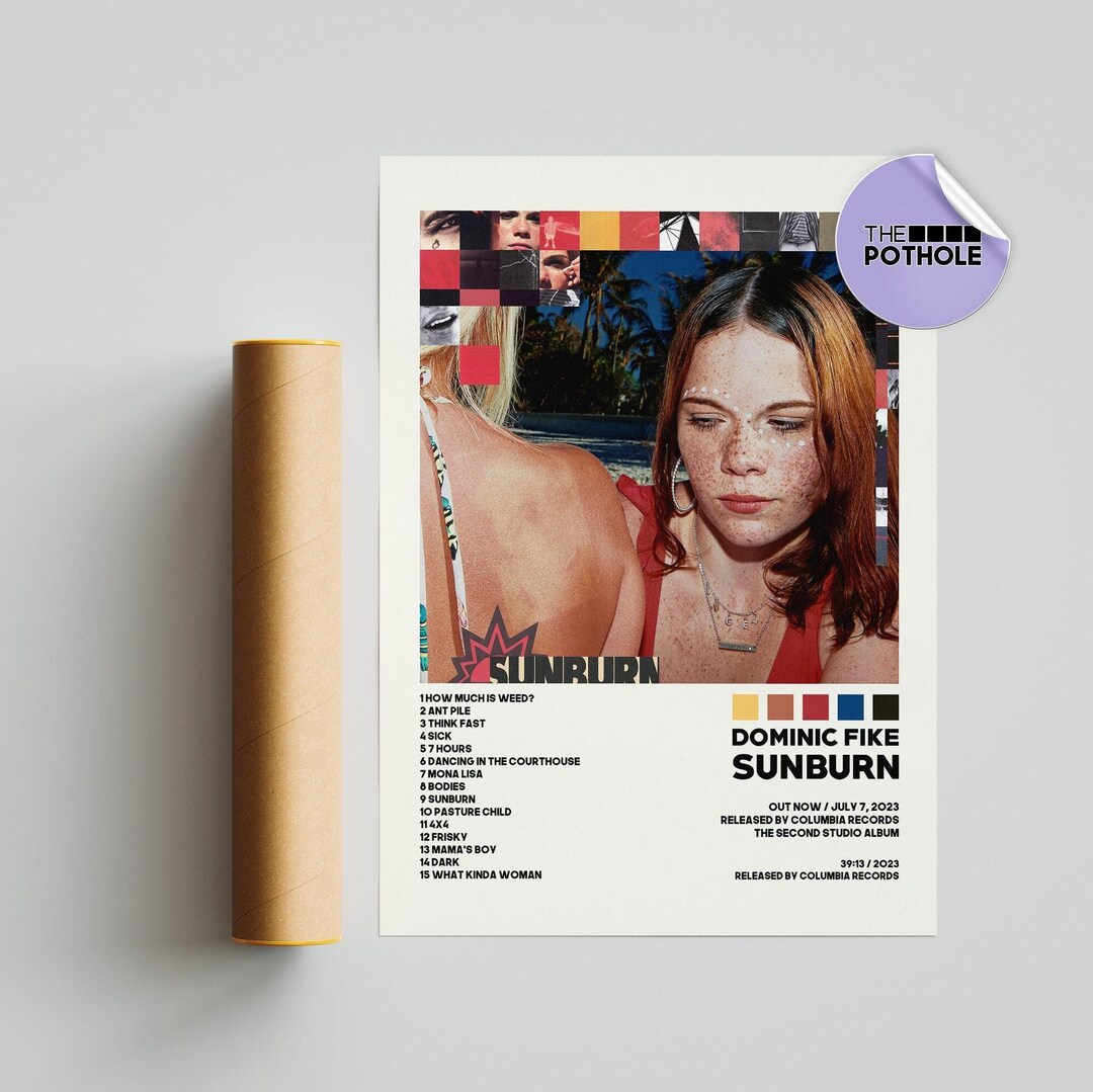 Dominic Fike Posters / Sunburn Poster/ Album Cover Poster / Tracklist ...