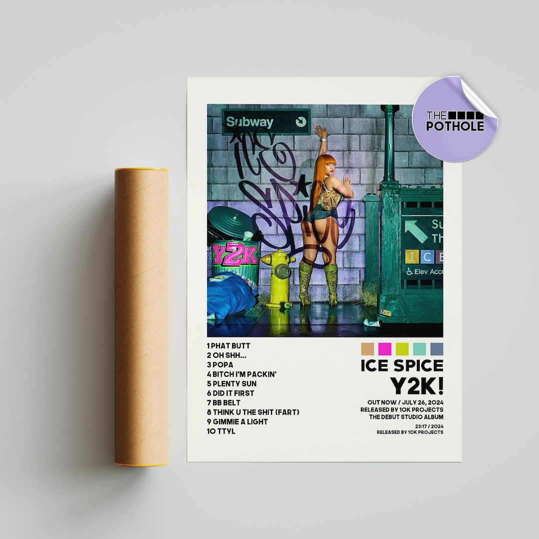 Ice Spice Posters / Y2K Poster, Tracklist Album Cover Poster, Print ...