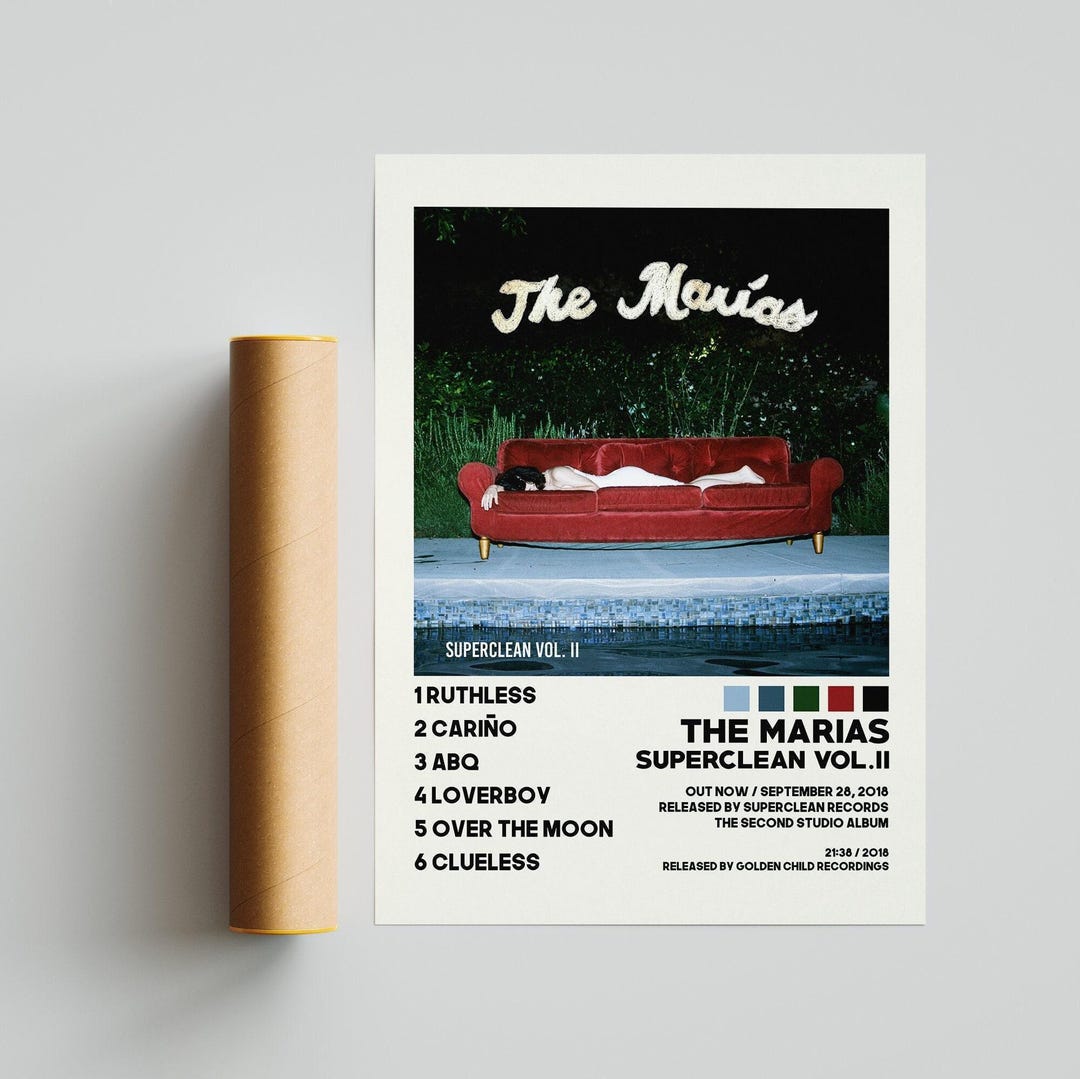 The Marias Posters, Superclean, Vol. II Poster, Album Cover Poster ...