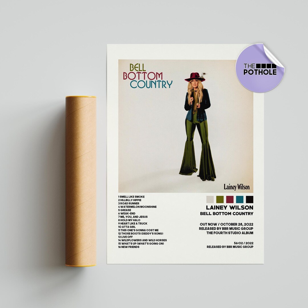 Lainey Wilson Posters / Bell Bottom Country Poster / Album Cover Poster ...