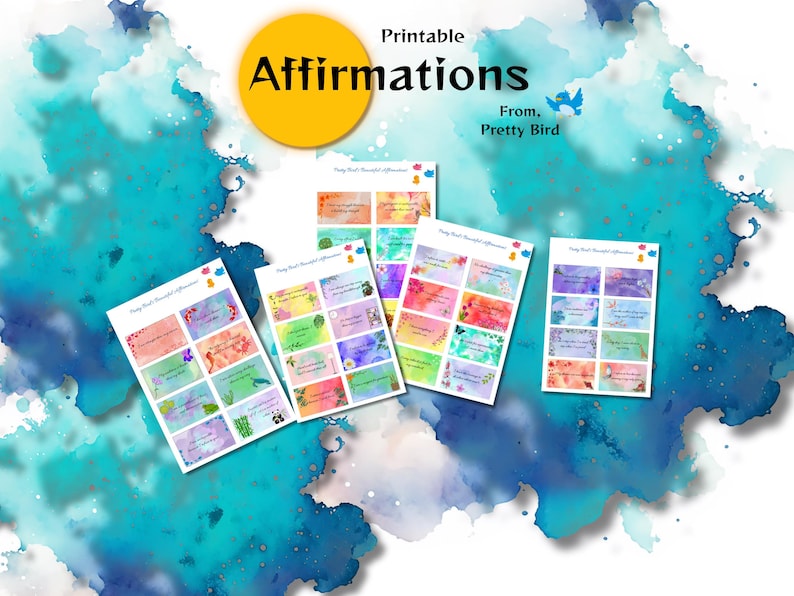 40 Printable Affirmation Cards | Instant Download | Positive Daily ...