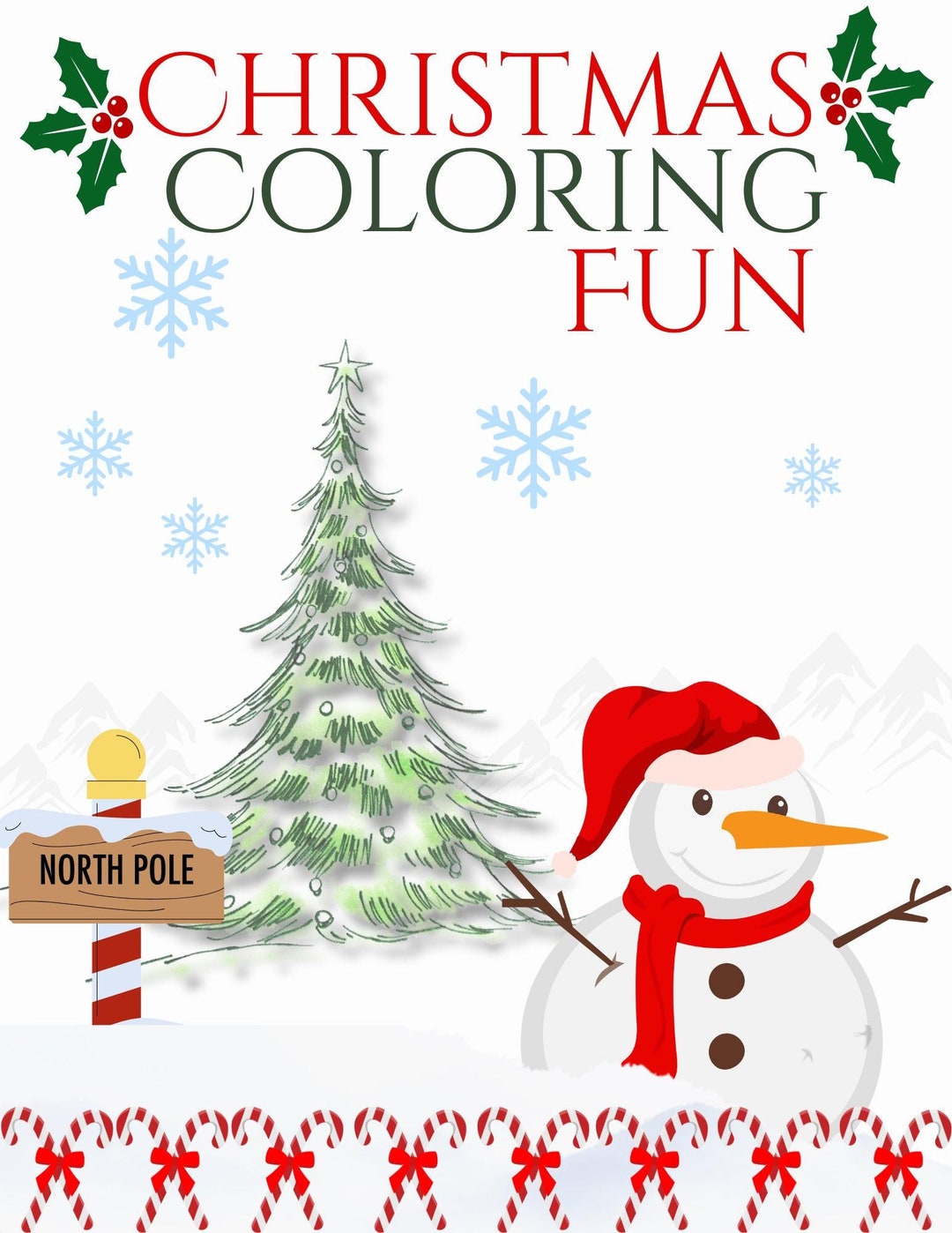 Christmas Coloring Fun: Printable Holiday Coloring Book PDF for All ...