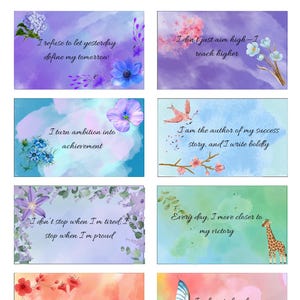 40 Printable Affirmation Cards | Instant Download | Positive Daily ...