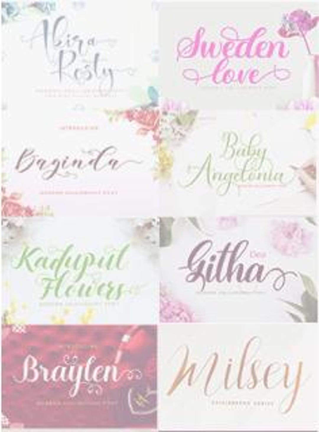 83 Script Fonts for Cricut - Etsy