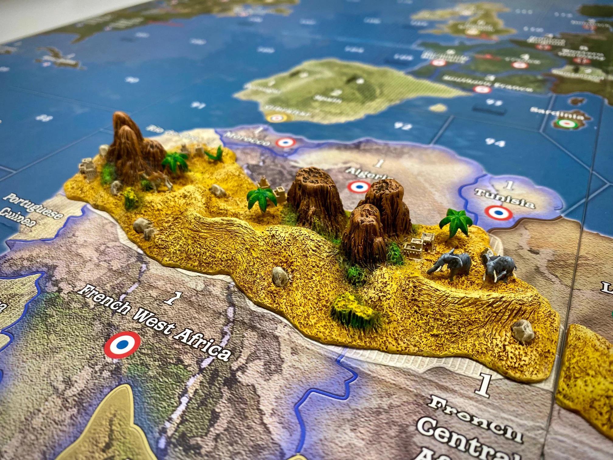 Terrain Set Compatible With Axis and Allies Europe & Pacific 1940 - Etsy