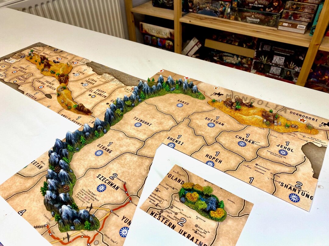 Terrain Set Compatible With Axis & Allies Lieutenant Dan's Custom 44 ...