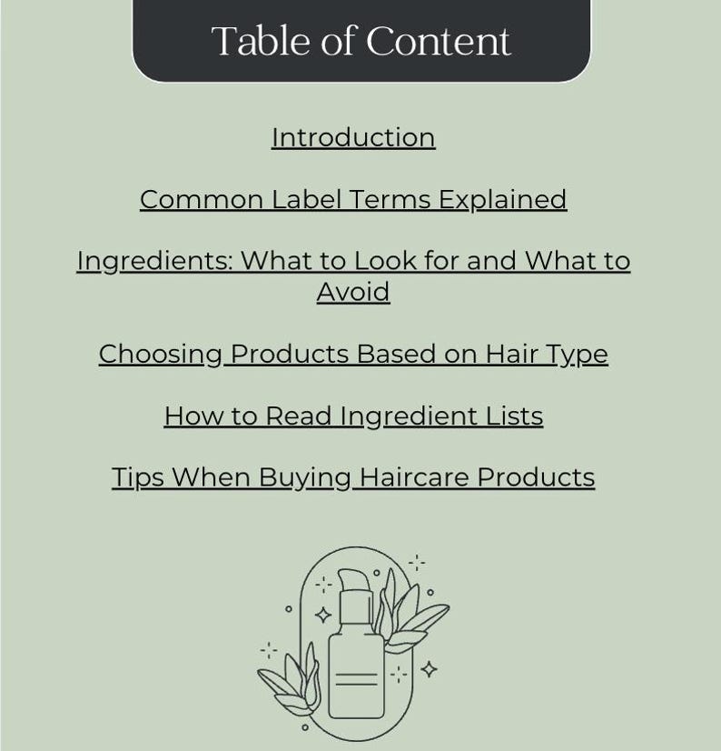 Hair Product Ingredient Guide: Decoding Labels for Healthy Hair ...