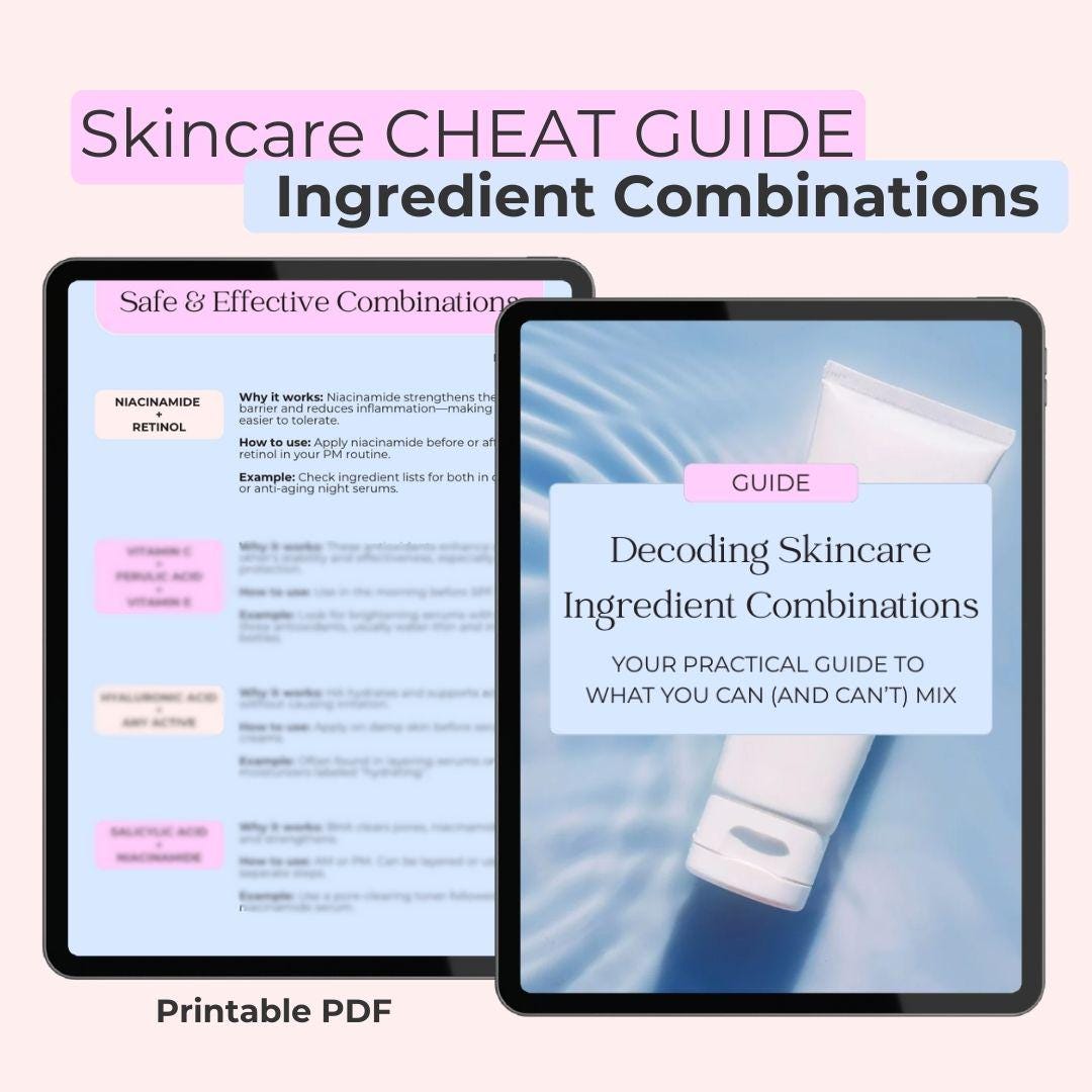 Skincare Combinations Ingredient Guide | What to Mix & Avoid and Usage ...