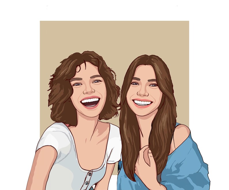 Faceless Portrait Custom Illustration-minimalist Digital Art, Perfect ...