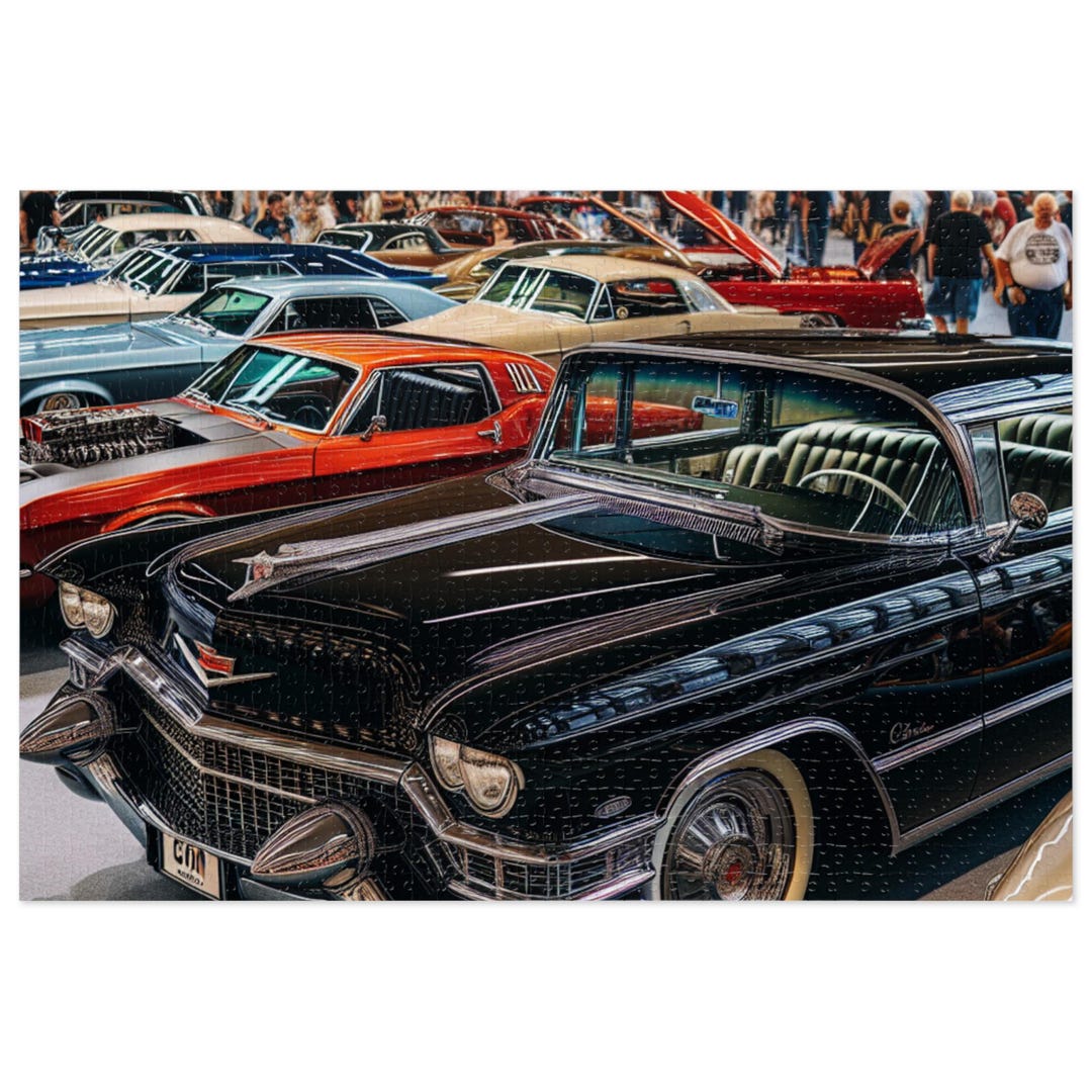 Classic Car Jigsaw Puzzle With Tin Nostalgic Automotive Art for Adults ...