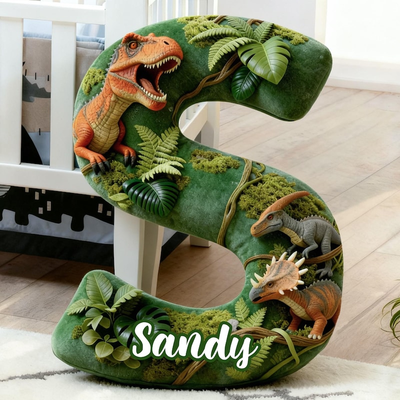 Customized Dinosaur Pillow - Etsy UK