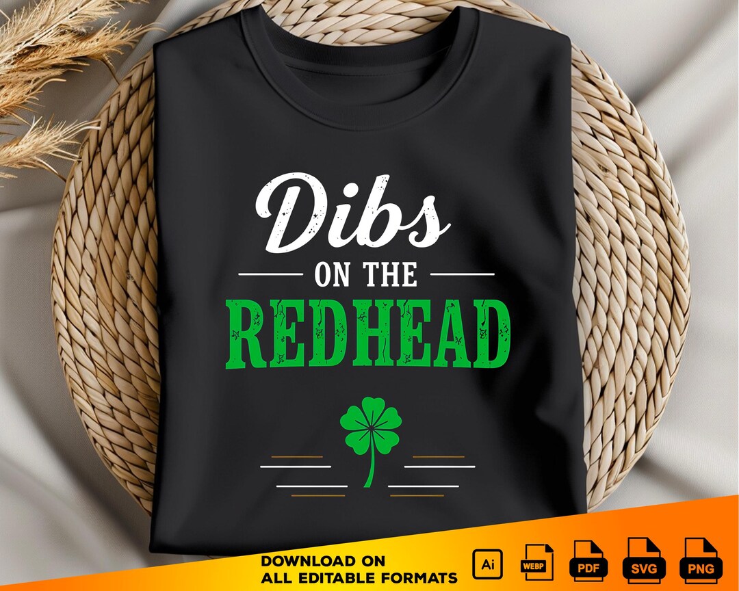 Dibs on the Redhead Fun St Patrick’s Day Design SVG, Irish Pride ...