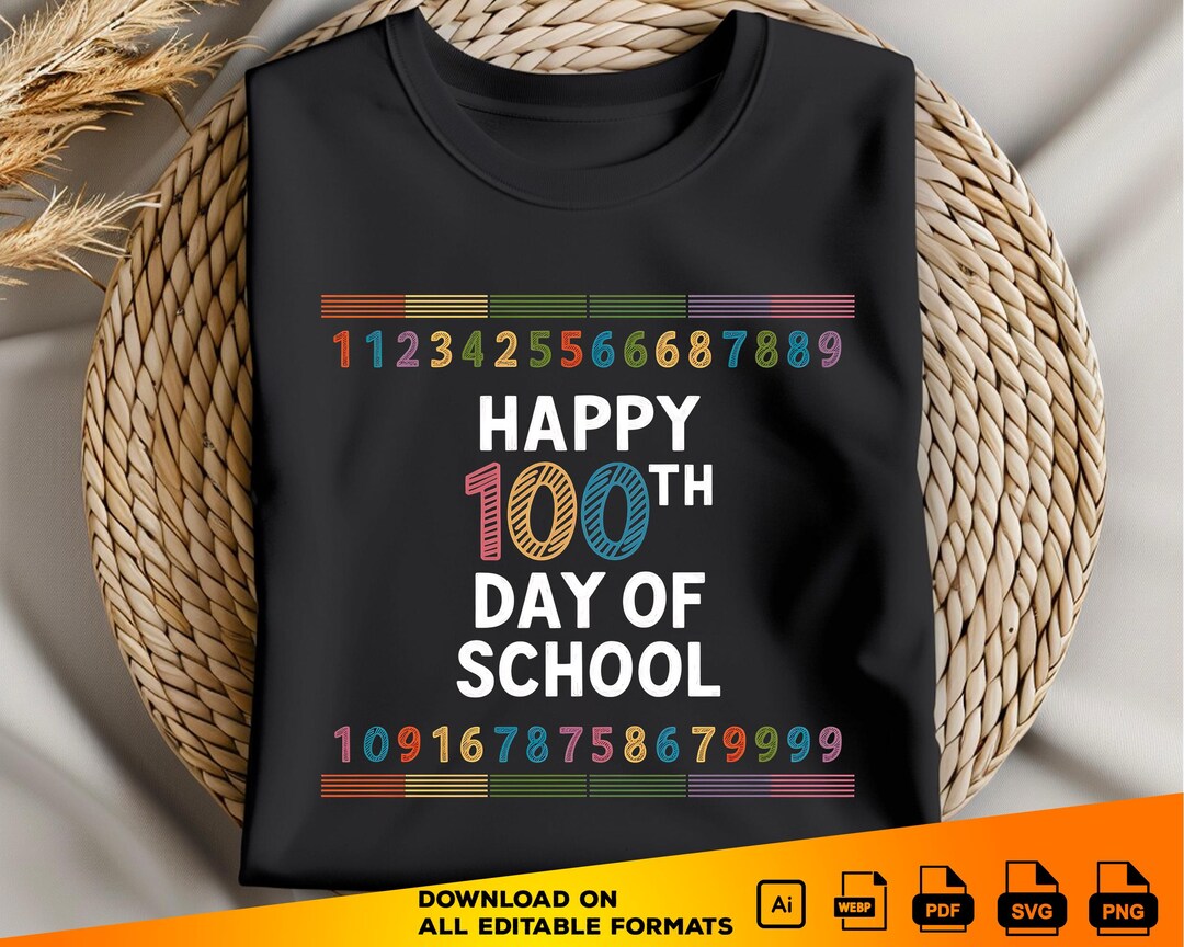 100 Days of School Svg, 100 Days Smarter, 100 Days, 100 Days Design Svg ...
