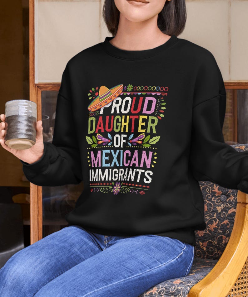 Proud Daughter of Mexican Immigrants SVG, Colorful Heritage Design ...